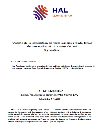 Qualité de la conception de tests logiciel - المكتبة الإسلامية العامة